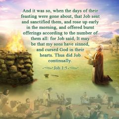 Job 1:5 - What Happened to Job in the Bible - Today's Verse
