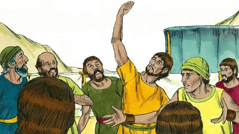 Moses Sends 12 Spies to Canaan - Numbers 13, 14:1-38 - Bible Story