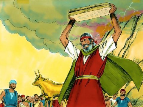 Moses Breaks the Tablets - Exodus 32:15-35 - Bible Story