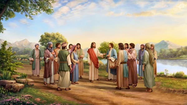 People Following Jesus