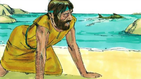 Jonah Cast Into the Sea and Swallowed by a Big Fish: Jonah 1:11-17, 2:1 ...
