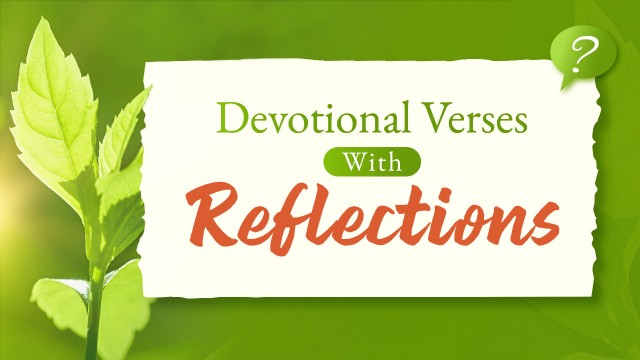 Daily Devotional Verses With Reflections: Verses With Explanations